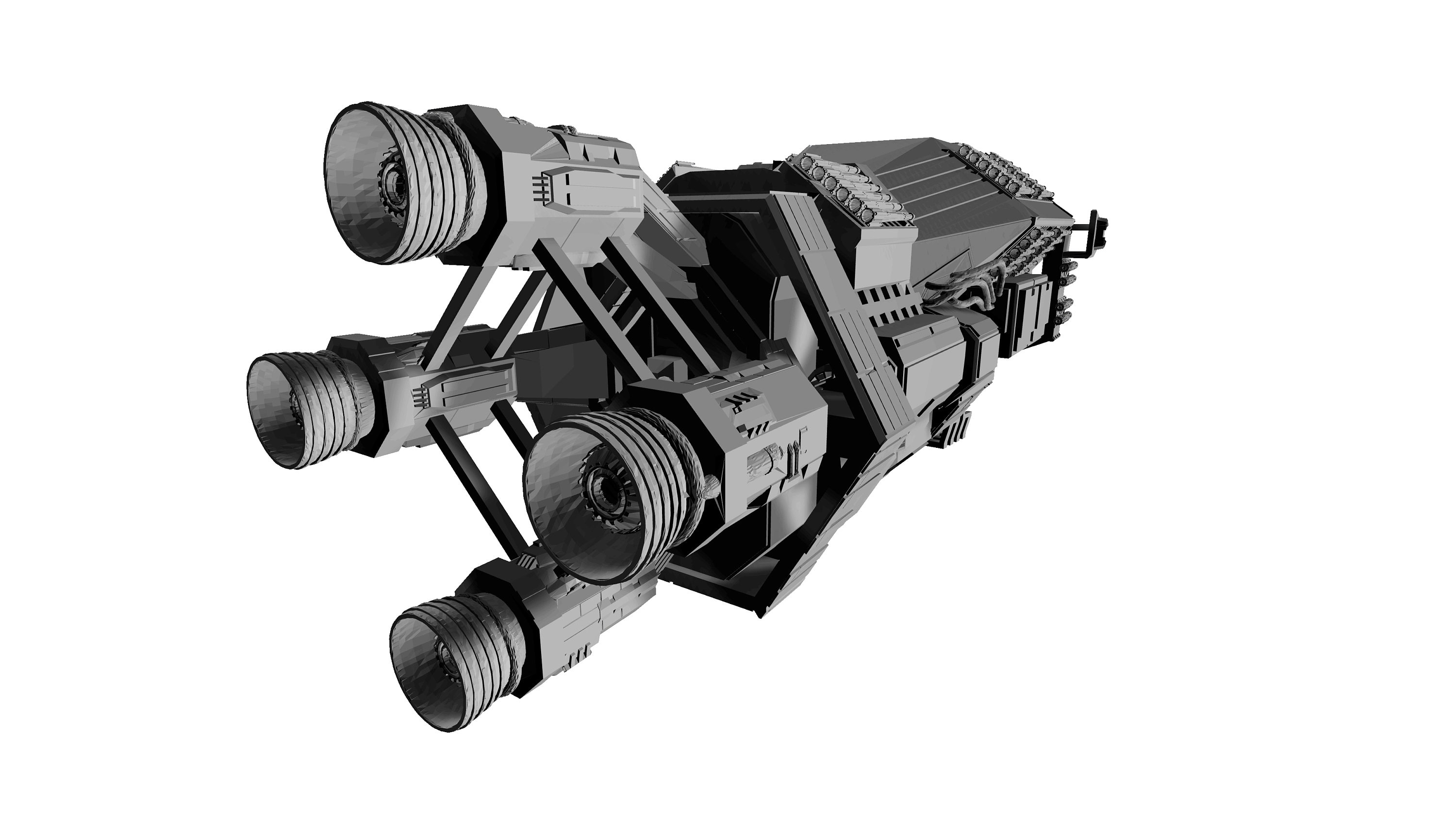 Granicus Free Navy Warship STL Expanse Ship Model - Etsy