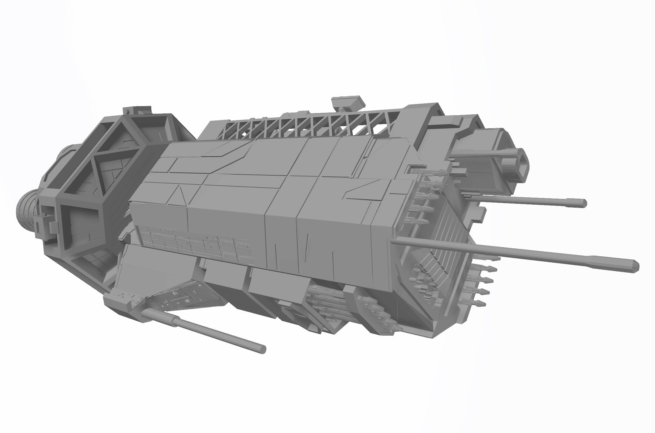Mowteng STL File the Expanse Ship Model - Etsy