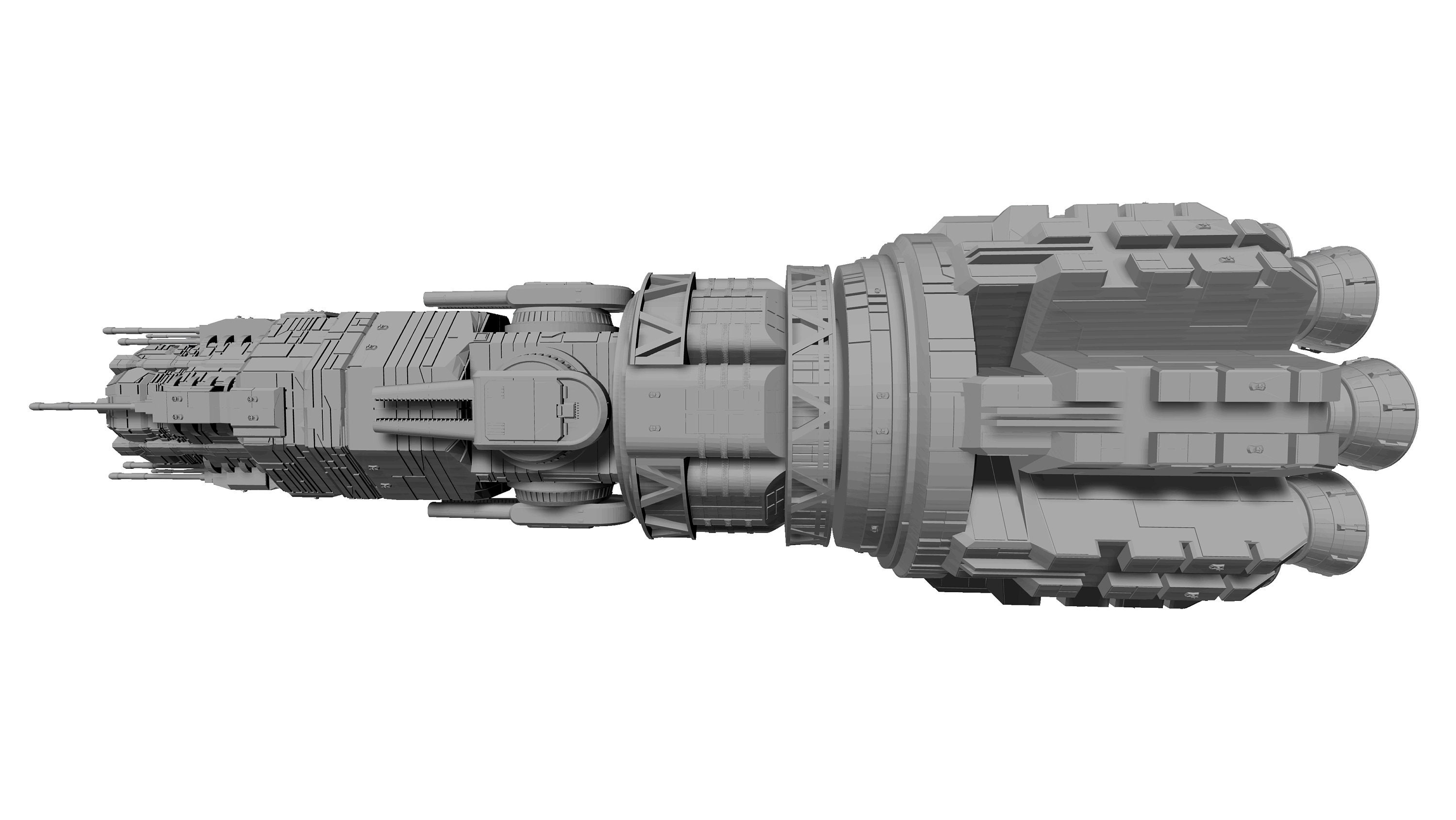 UNN Xerxes Class Dreadnought STL File - Etsy