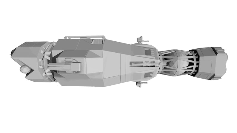 UNN Frigate STL File the Expanse Ship Model - Etsy