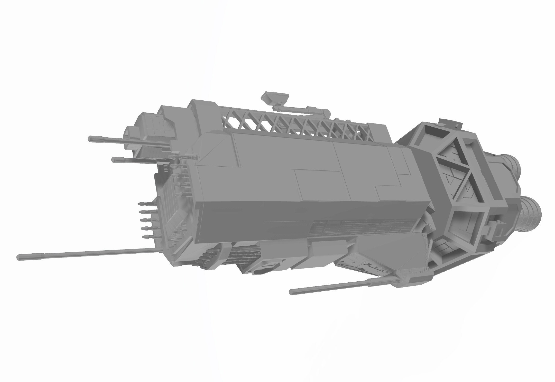 Mowteng STL File the Expanse Ship Model - Etsy