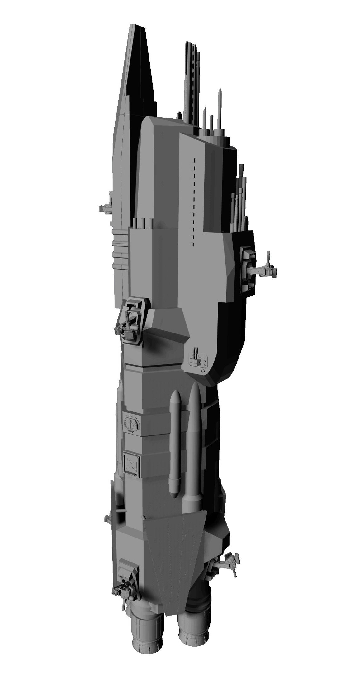 UNN Munroe Class Light Destroyer STL the Expanse Ship Model File - Etsy