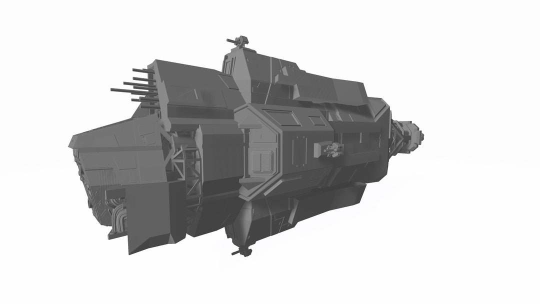 Mcrn B Class Light Fleet Supply Ship Stl Expanse Ship Model 3d File Etsy