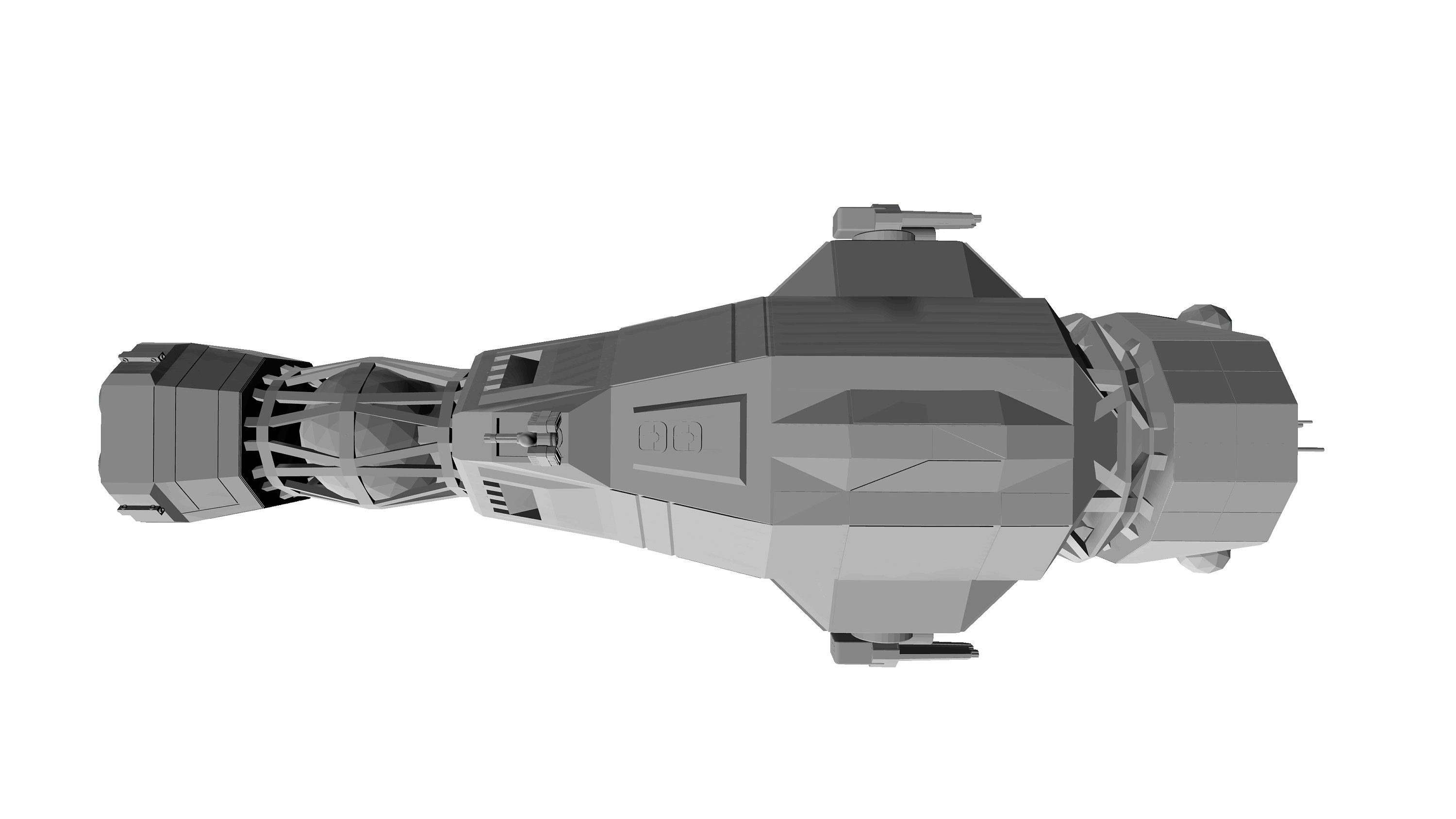 UNN Frigate STL File the Expanse Ship Model - Etsy