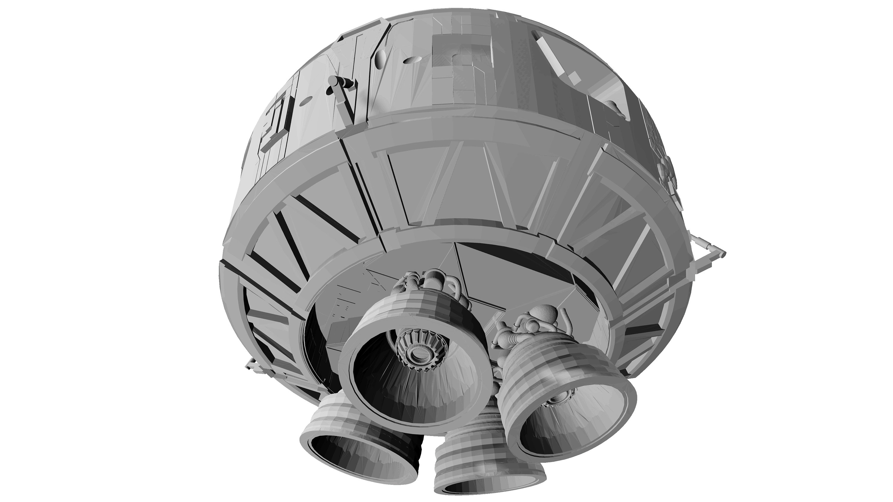 UNS Arboghast Undeployed STL Expanse Ship Model File - Etsy