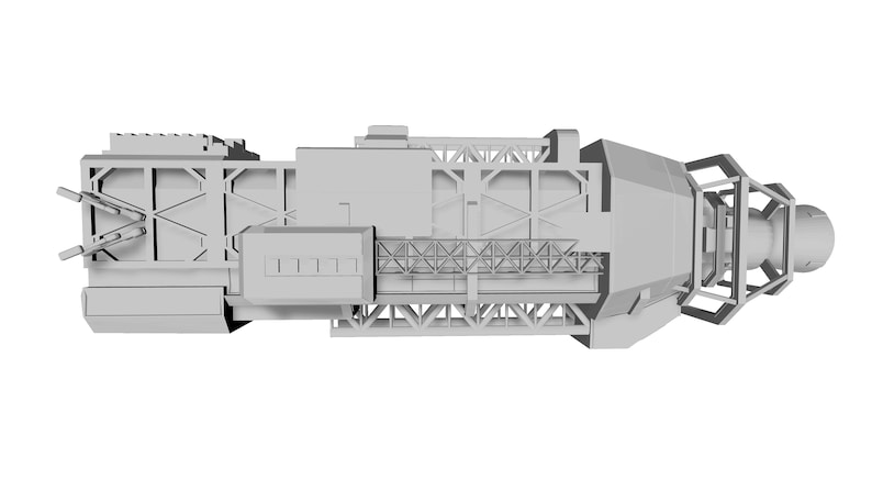 Zmeya Belter Assault/cargo Ship STL Expanse Ship Model File - Etsy