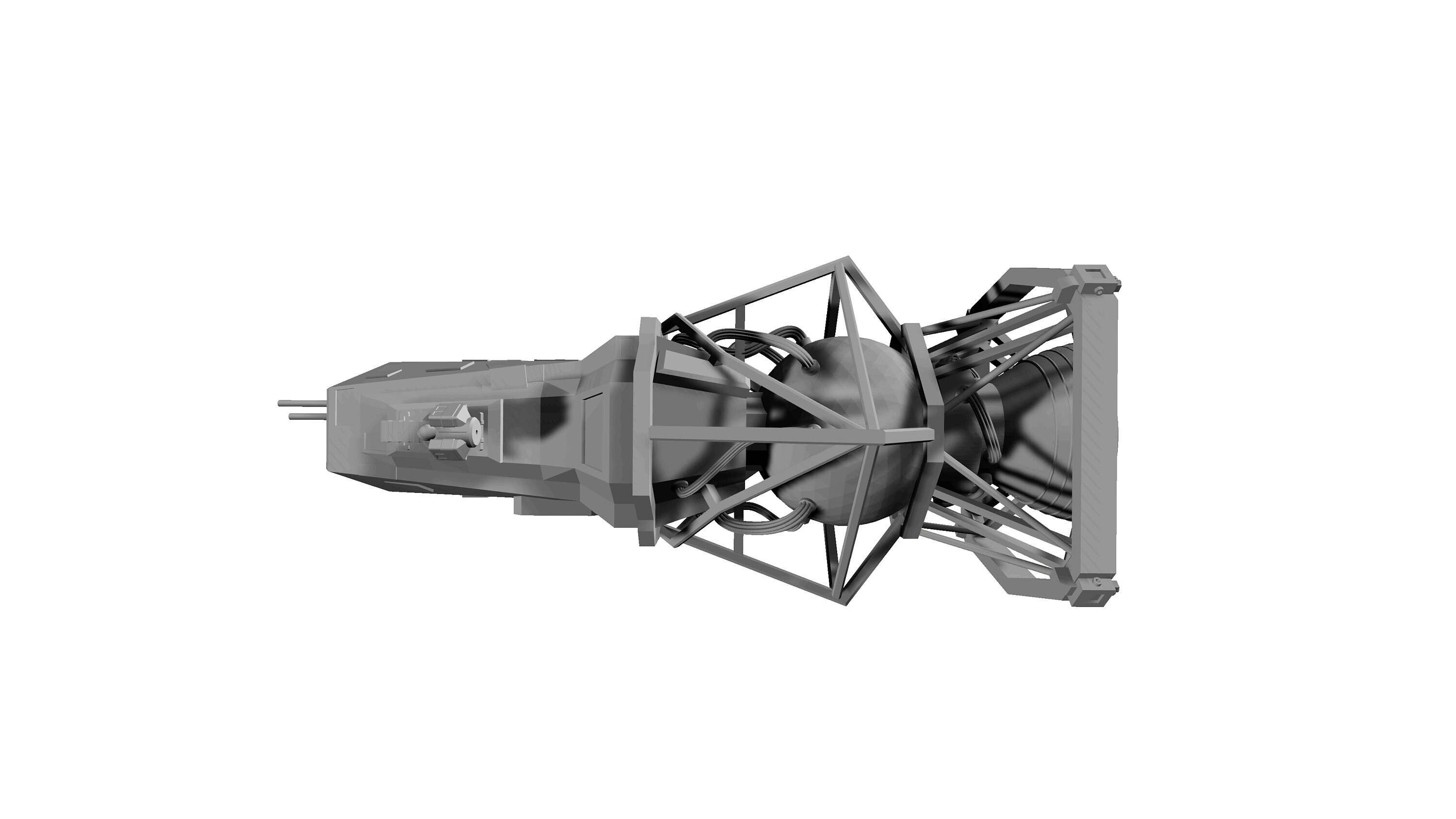Belter Skiff STL the Expanse Ship Model File - Etsy
