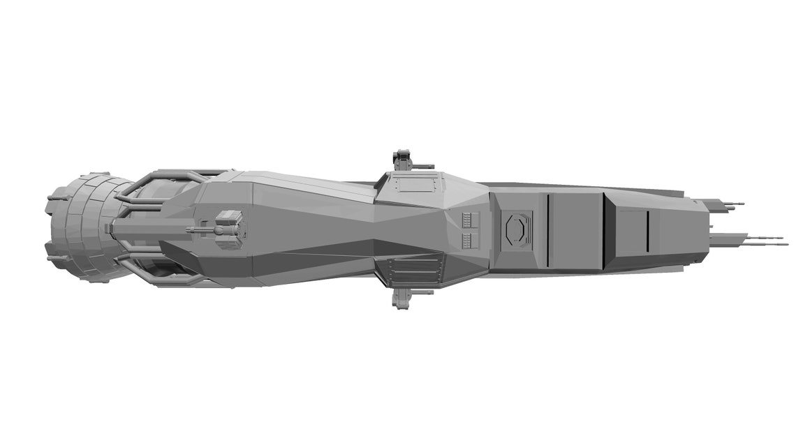 MCRN Morgaina Class Patrol Destroyer STL Expanse Ship Model File - Etsy