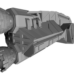 MCRN Barkeith STL Expanse Ship Model 3d File - Etsy