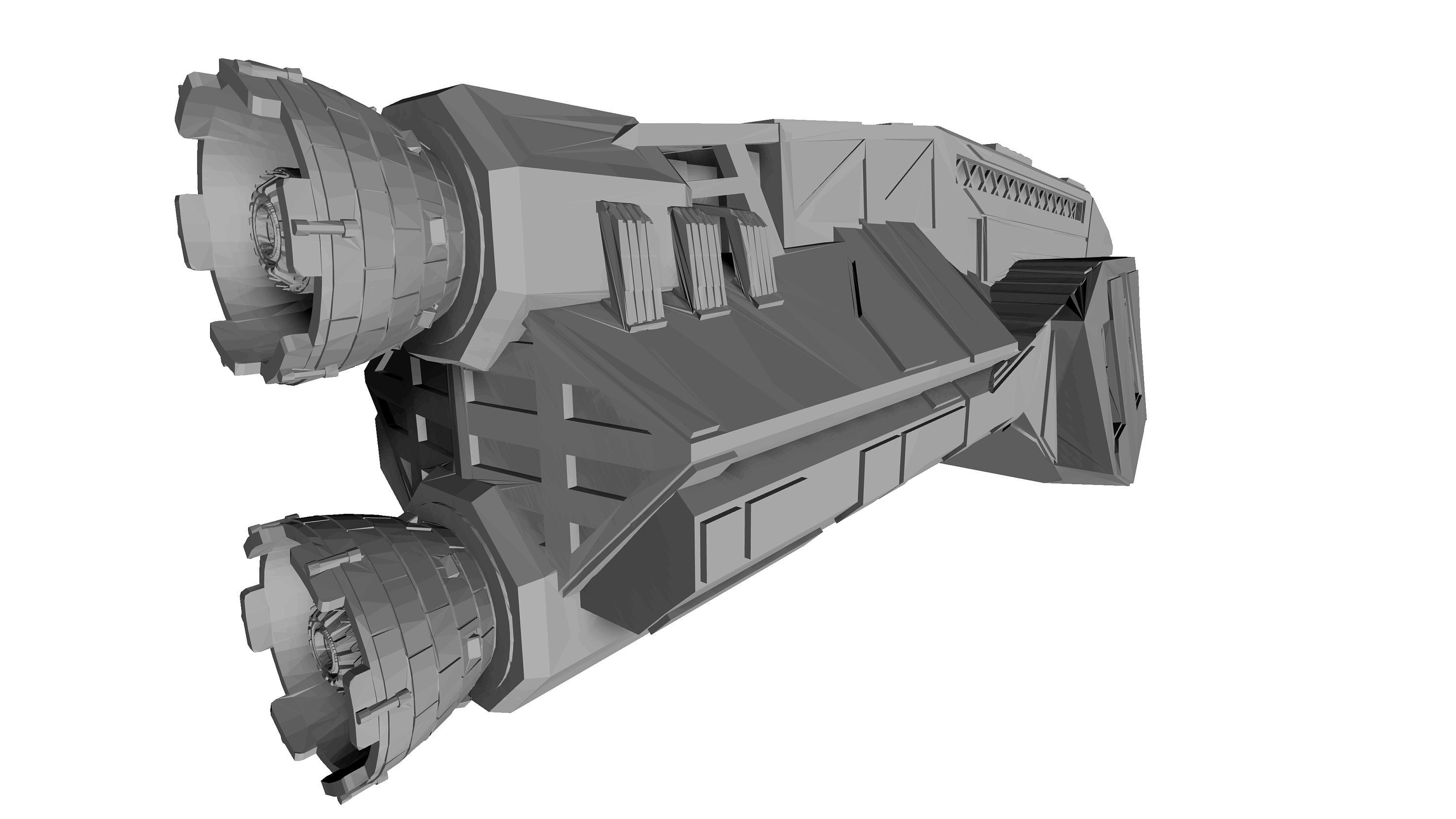 MCRN Barkeith STL Expanse Ship Model 3d File - Etsy