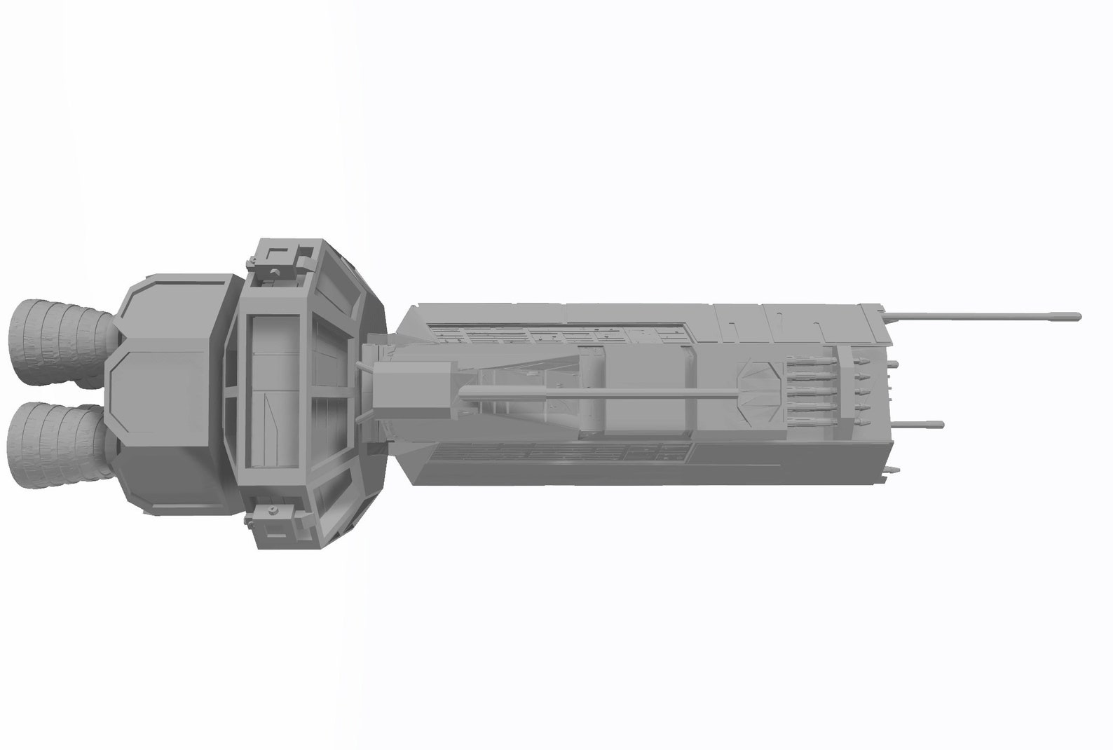 Mowteng STL File the Expanse Ship Model - Etsy