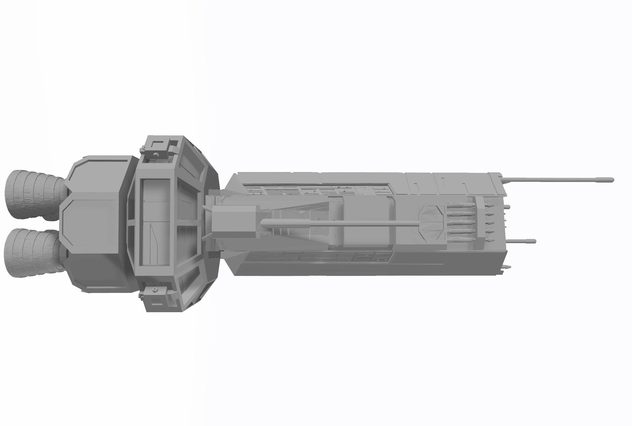 Mowteng STL File the Expanse Ship Model - Etsy
