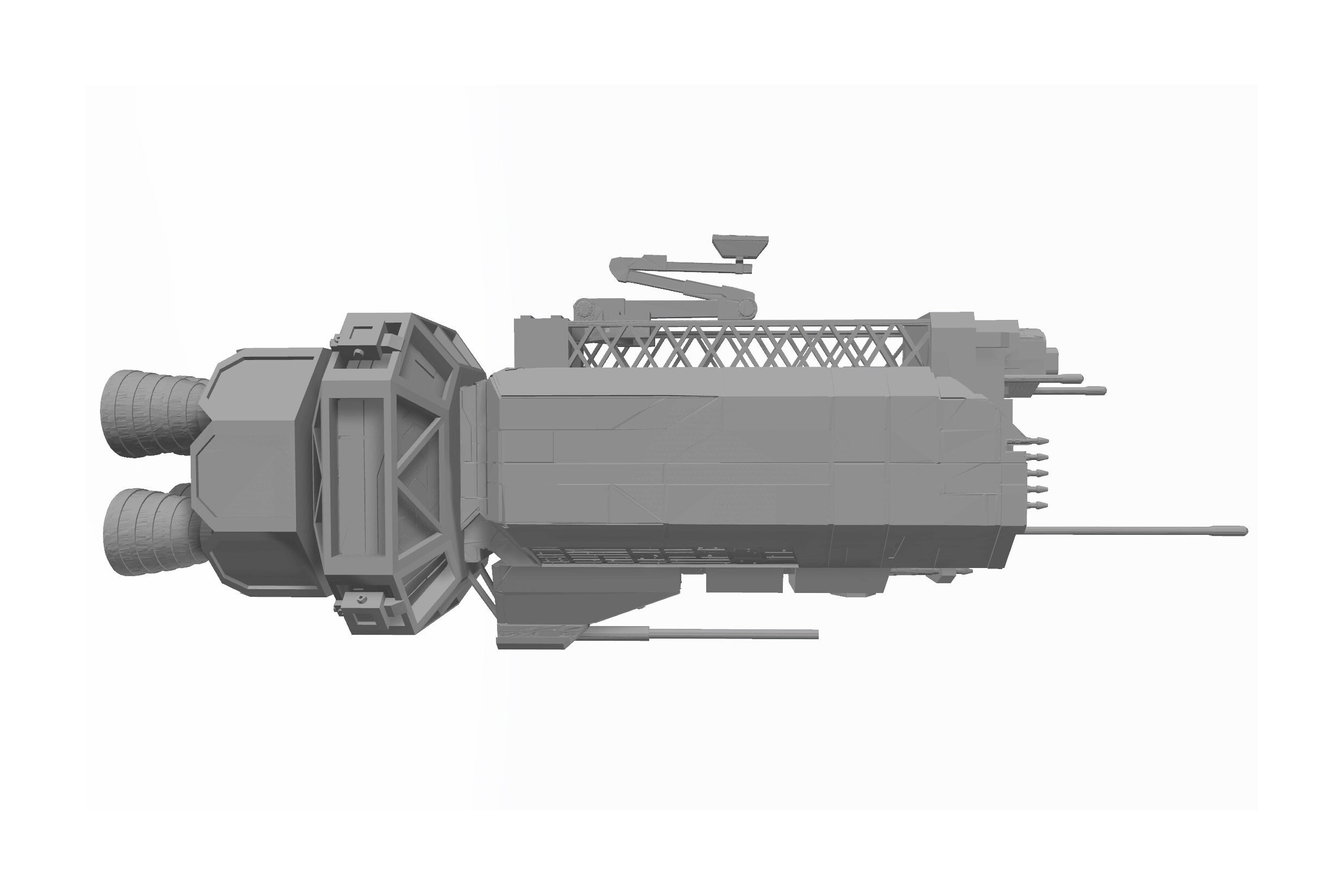Mowteng STL File the Expanse Ship Model - Etsy