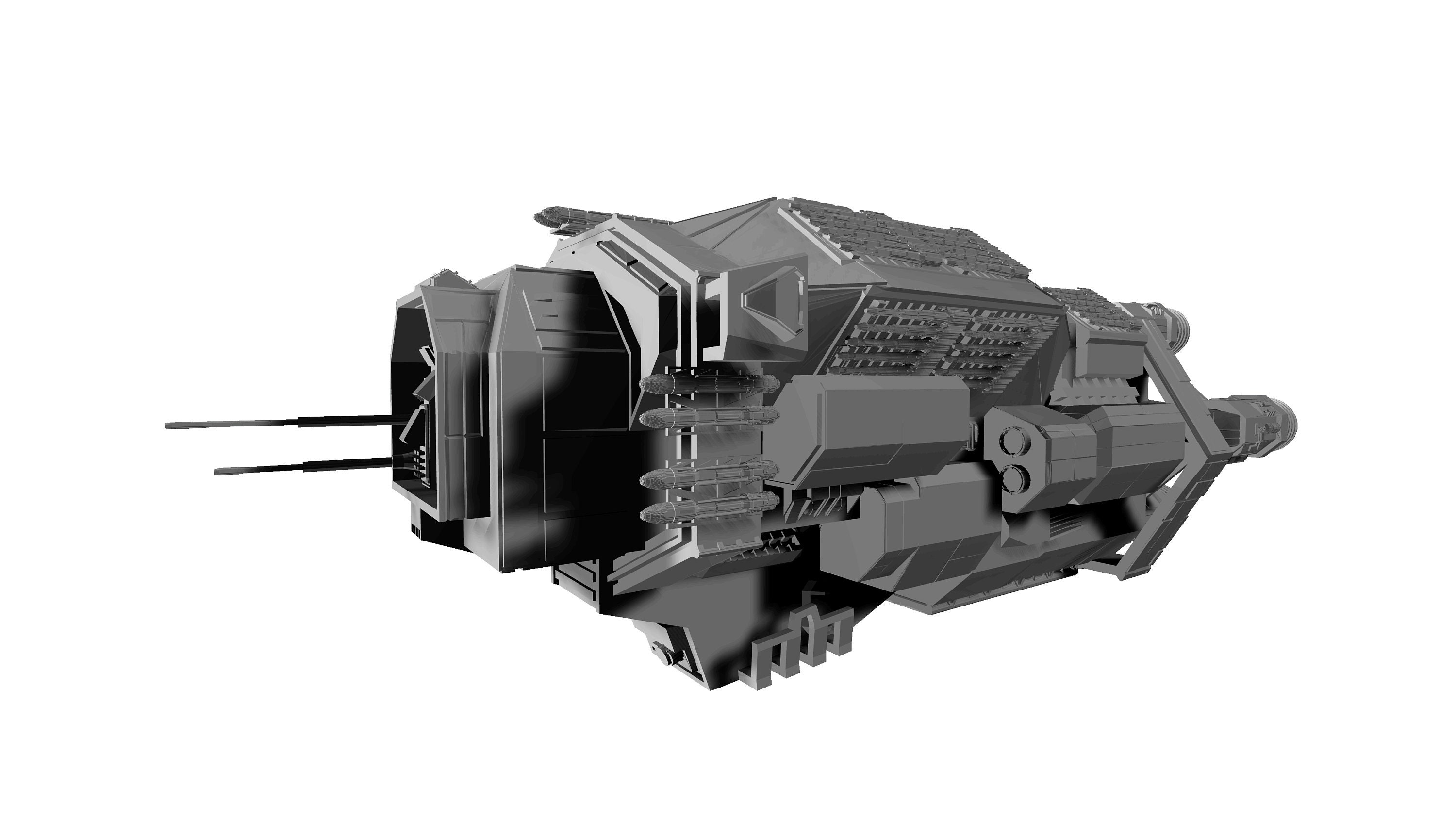 Granicus Free Navy Warship STL Expanse Ship Model - Etsy