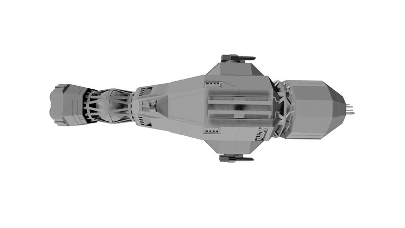 UNN Frigate STL File the Expanse Ship Model - Etsy