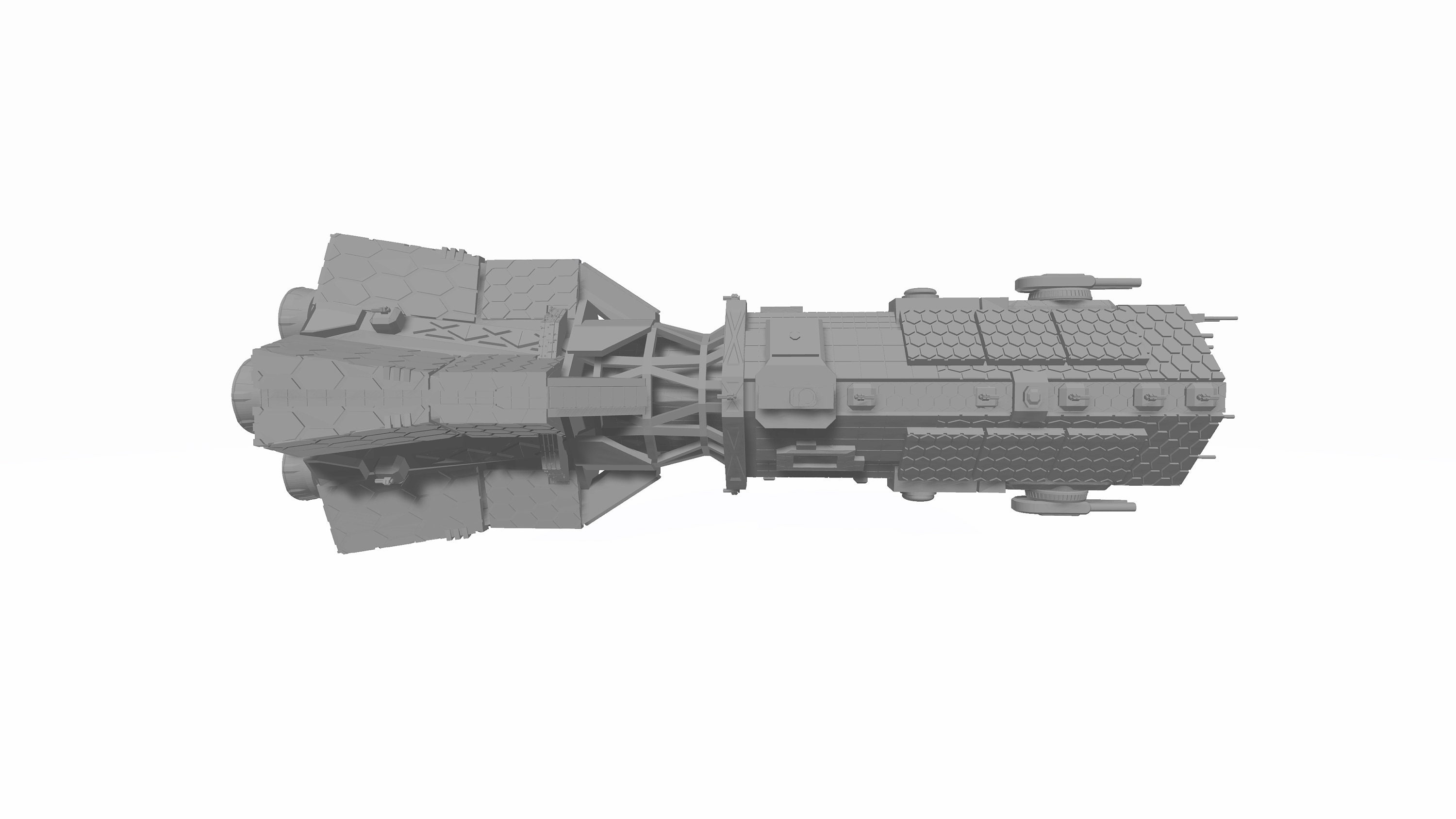 UNN Zenobia/nathan Hale Class STL Digital Download Expanse Ship Model ...