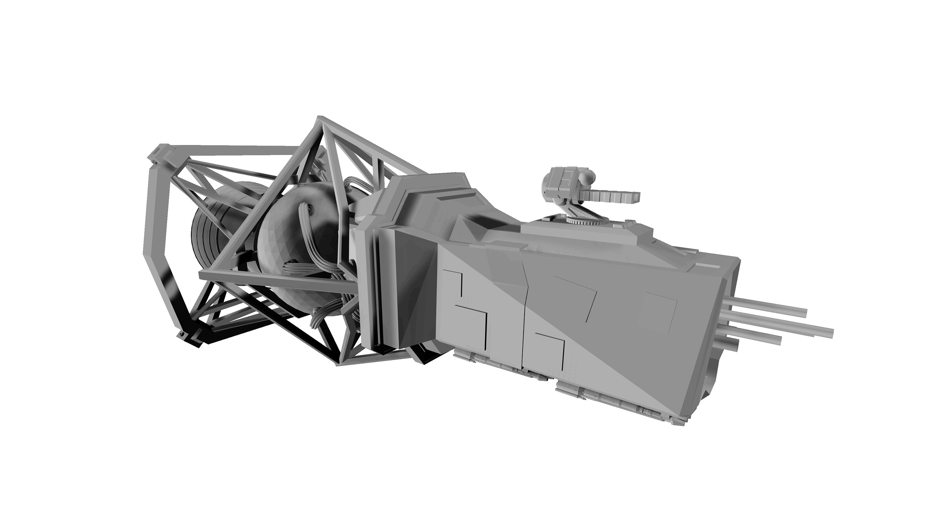 Belter Skiff STL the Expanse Ship Model File - Etsy