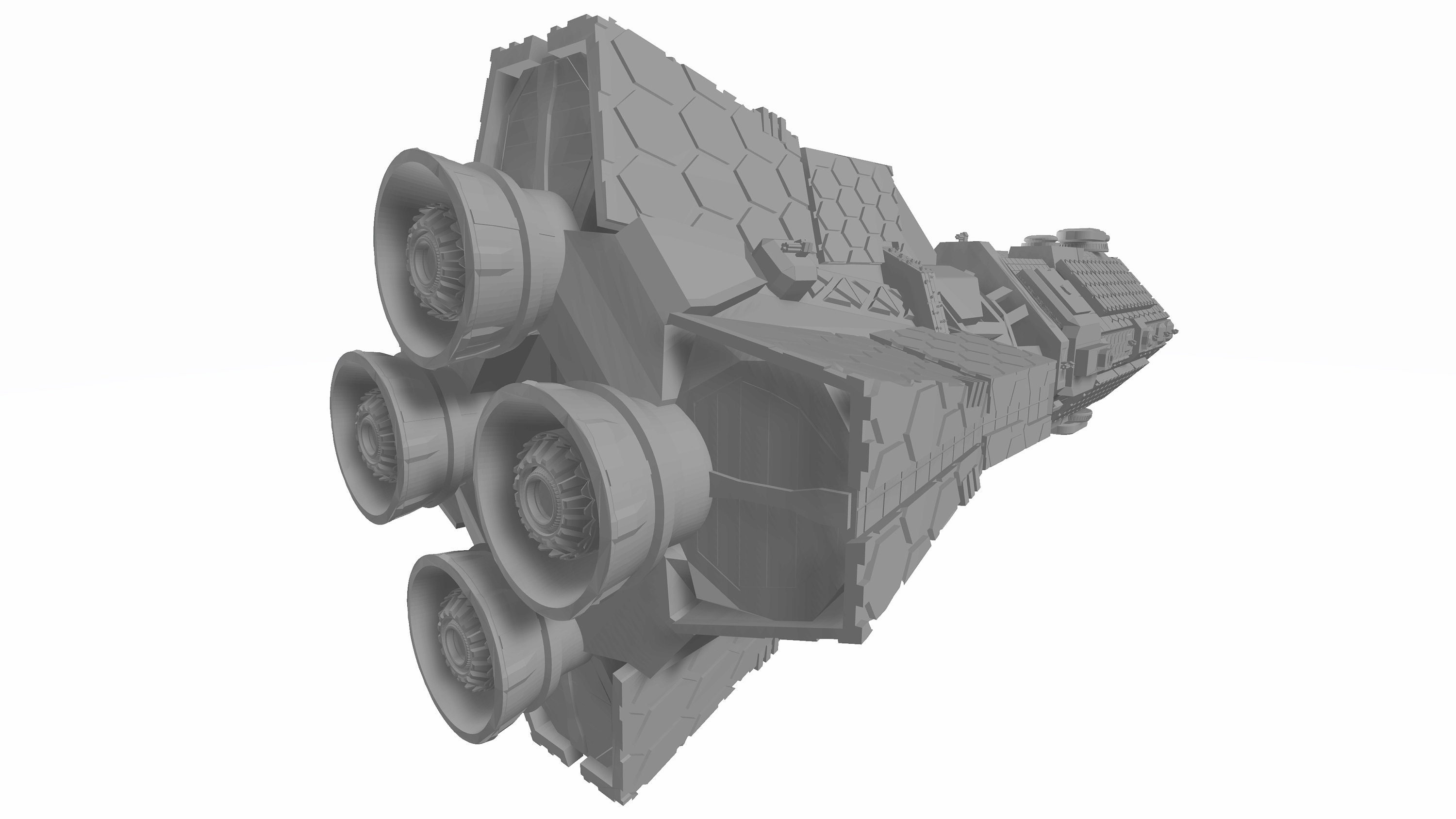 UNN Zenobia/nathan Hale Class STL Digital Download Expanse Ship Model ...
