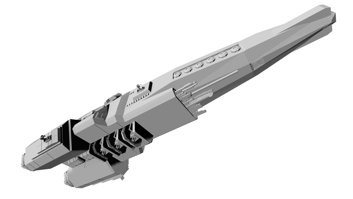 MCRN Raptor Class Fast Attack Cruiser STL File Expanse Ship Model ...