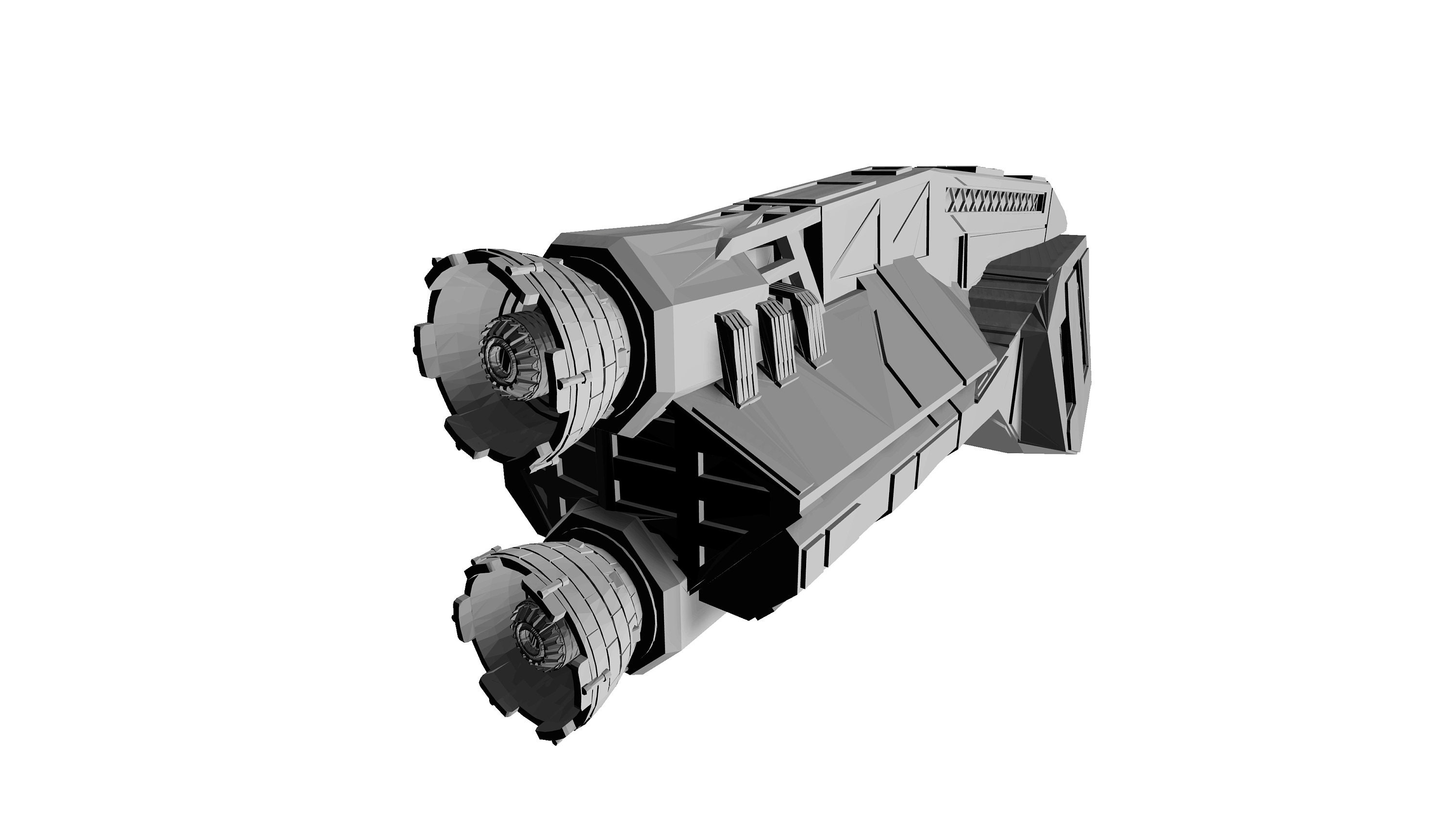 MCRN Barkeith STL Expanse Ship Model 3d File - Etsy