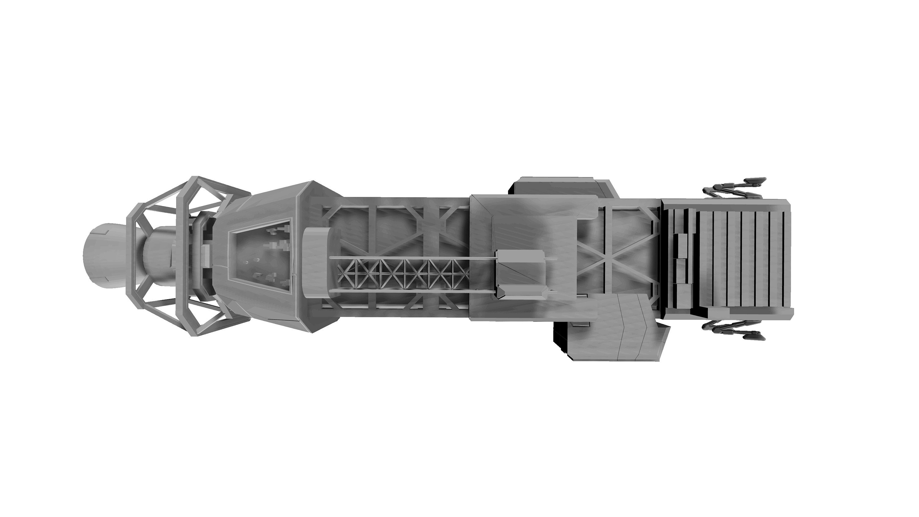Zmeya Belter Assault/cargo Ship STL Expanse Ship Model File - Etsy
