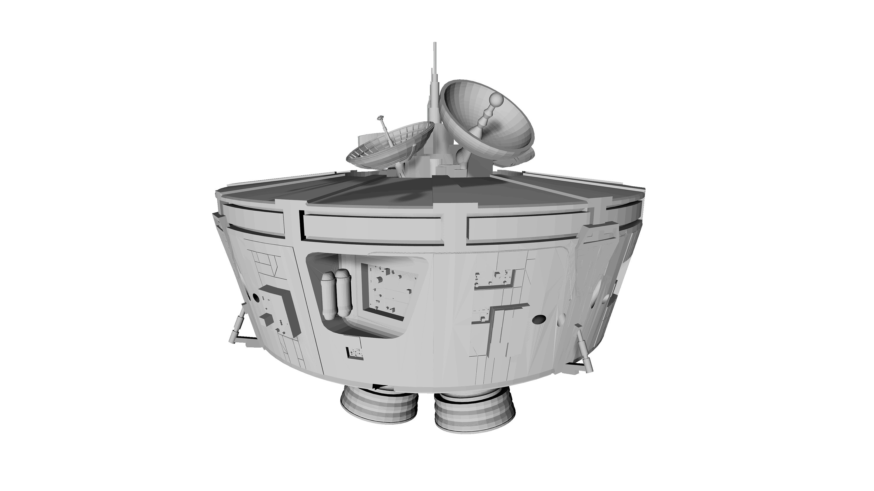 UNS Arboghast Undeployed STL Expanse Ship Model File - Etsy