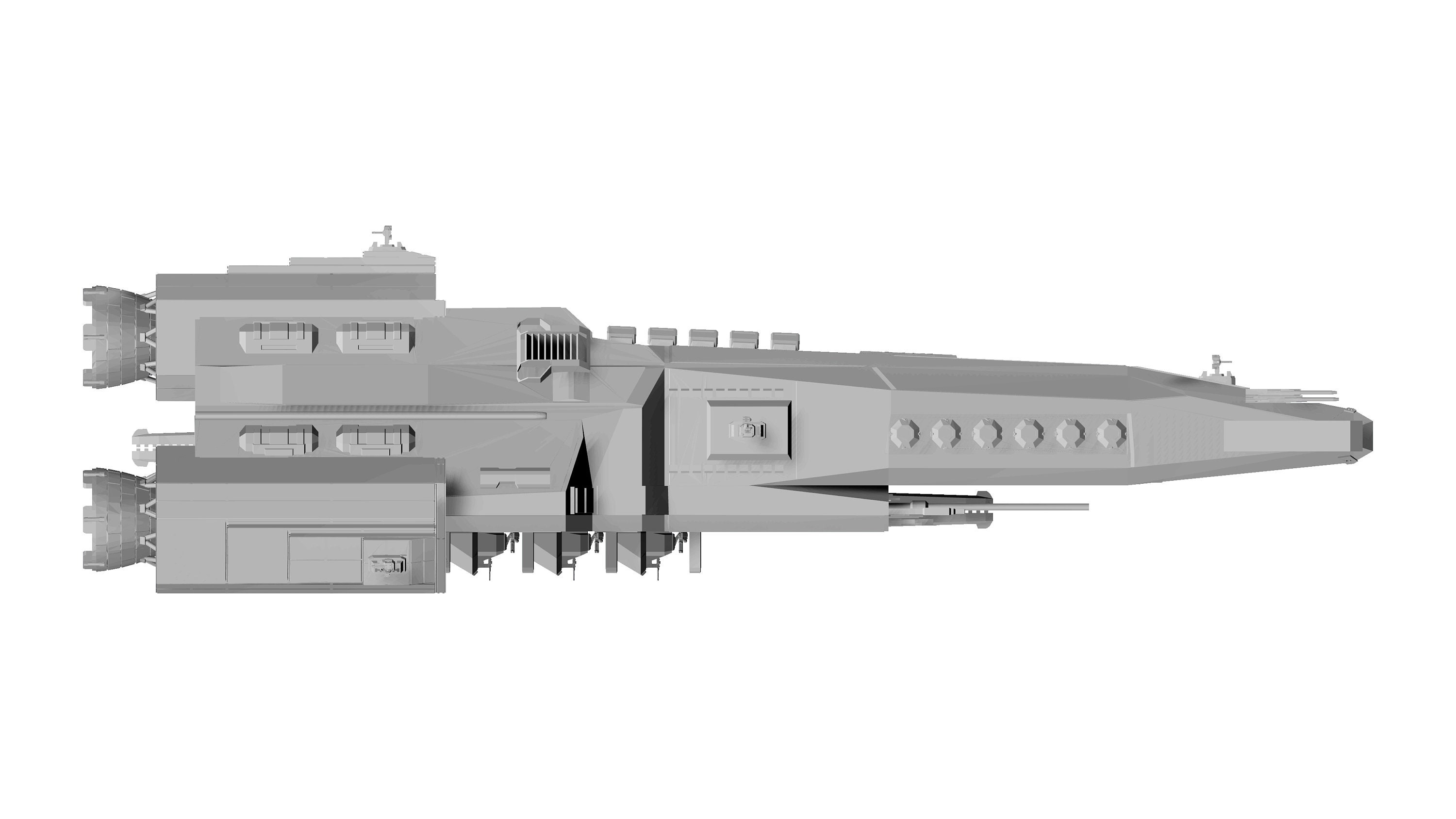 MCRN Raptor Class Fast Attack Cruiser STL File Expanse Ship Model - Etsy