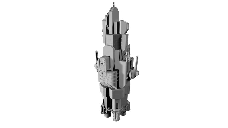 UNN Leonidas Class Battleship STL the Expanse Ship Model File - Etsy