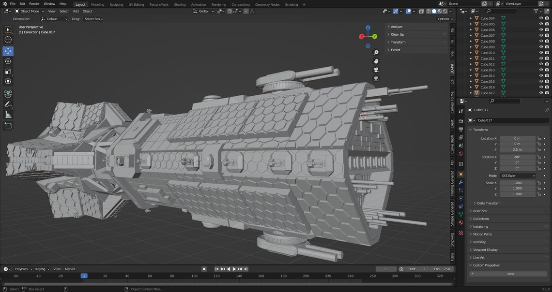 UNN Zenobia/nathan Hale Class the Expanse Ship Model - Etsy