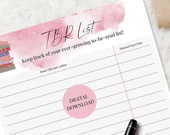 ARC advanced Reader Copy Printable Tracker, Book Log, Book Lover, Book ...