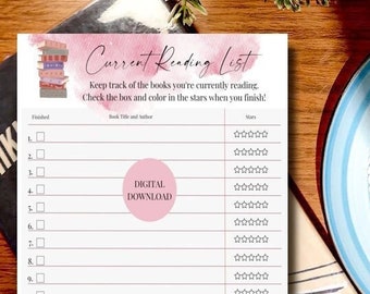 ARC advanced Reader Copy Printable Tracker, Book Log, Book Lover, Book ...