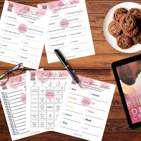 Reading Challenge Bundle A to Z Reading Challenge Book Log - Etsy