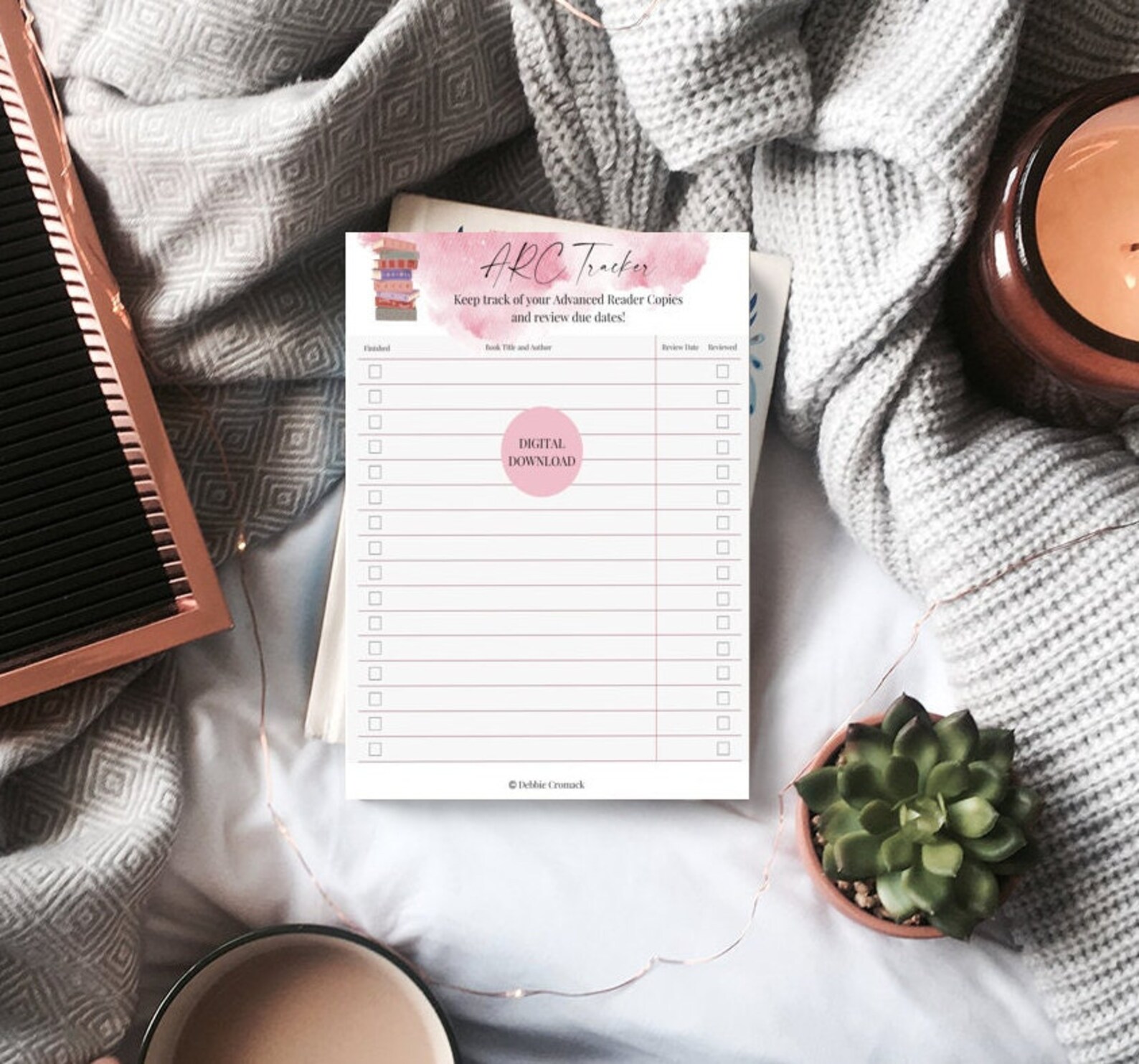 ARC advanced Reader Copy Printable Tracker Book Log Book - Etsy