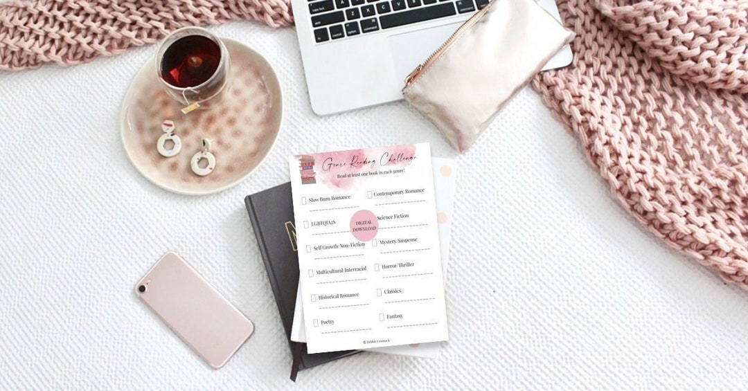 Genre Reading Challenge, Book Log, Book Lover, Book Club Planner ...