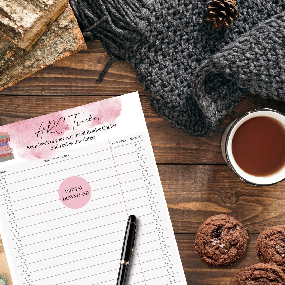 ARC (advanced Reader Copy) Printable Tracker, Book Log, Book Lover ...