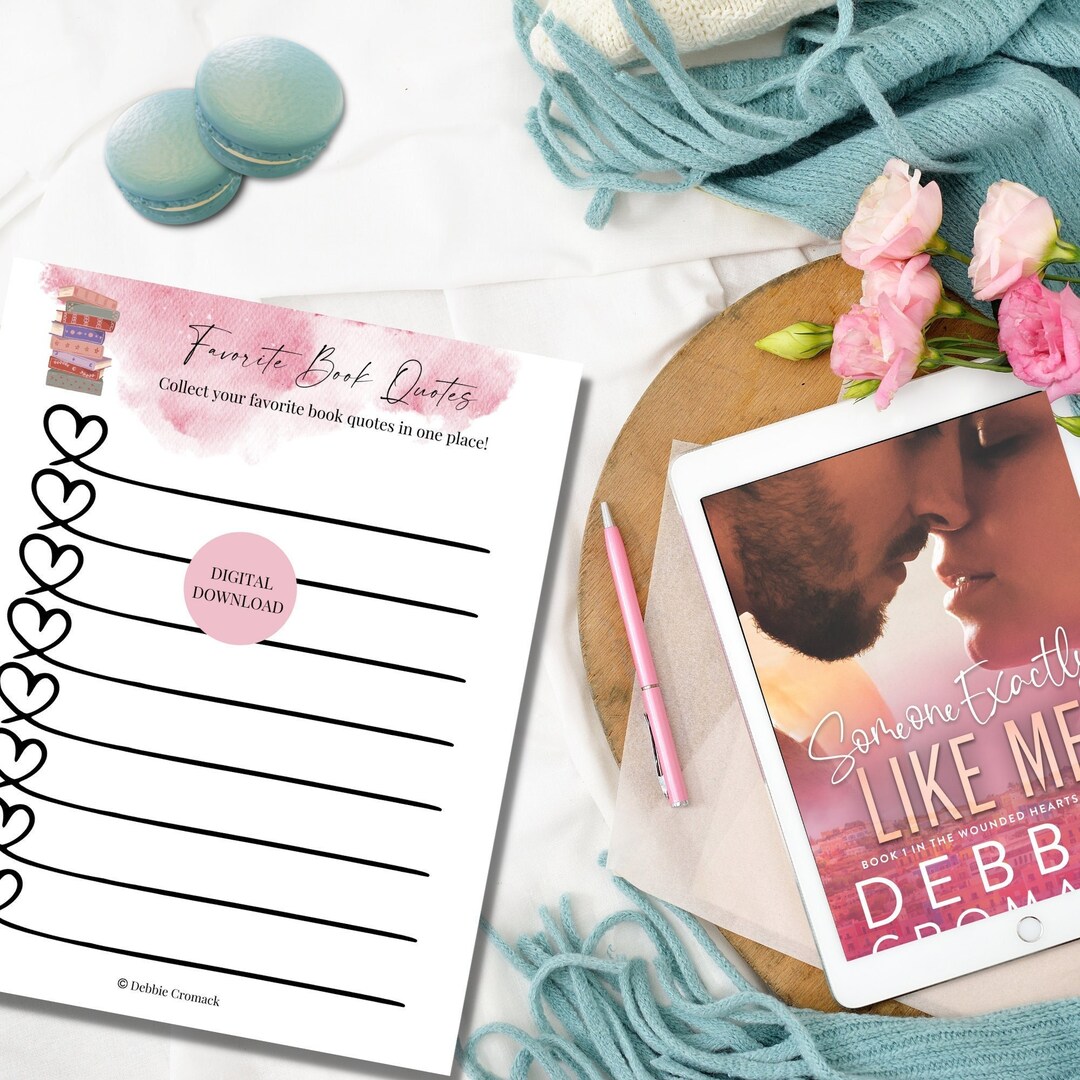 Book Quote Tracker: Printable Reading List for Romance Readers (PDF) - Etsy