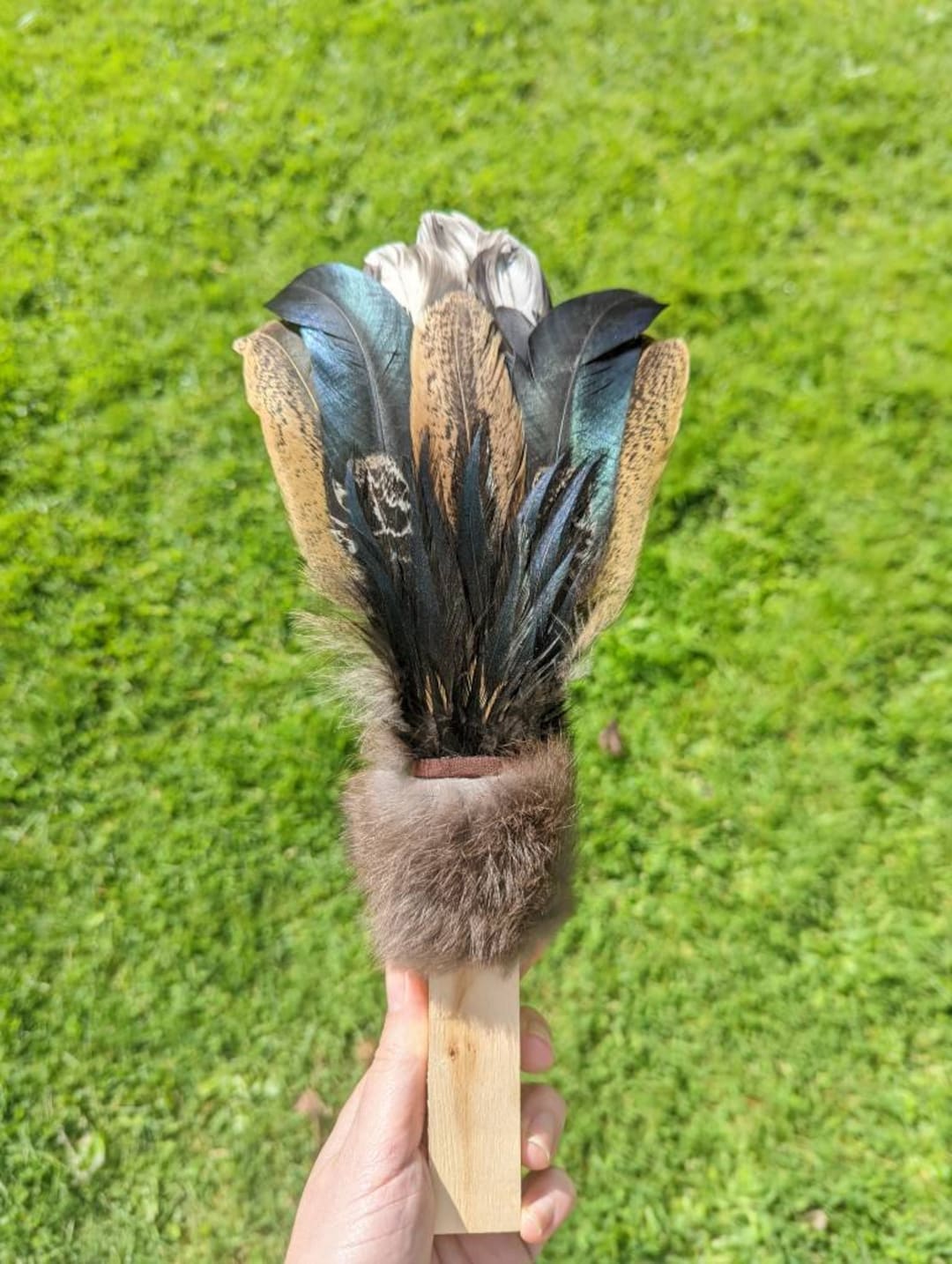 Smudging Fan - Smudge Feather, Feather Fan, Prayer Fan, Smudge Tool ...
