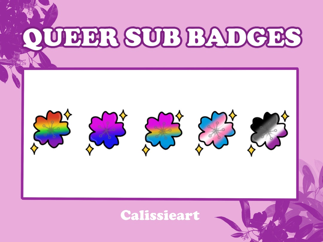 Twitch Sub Badges - Queer Sub Badges - Sub Badges - Twitch Emotes ...