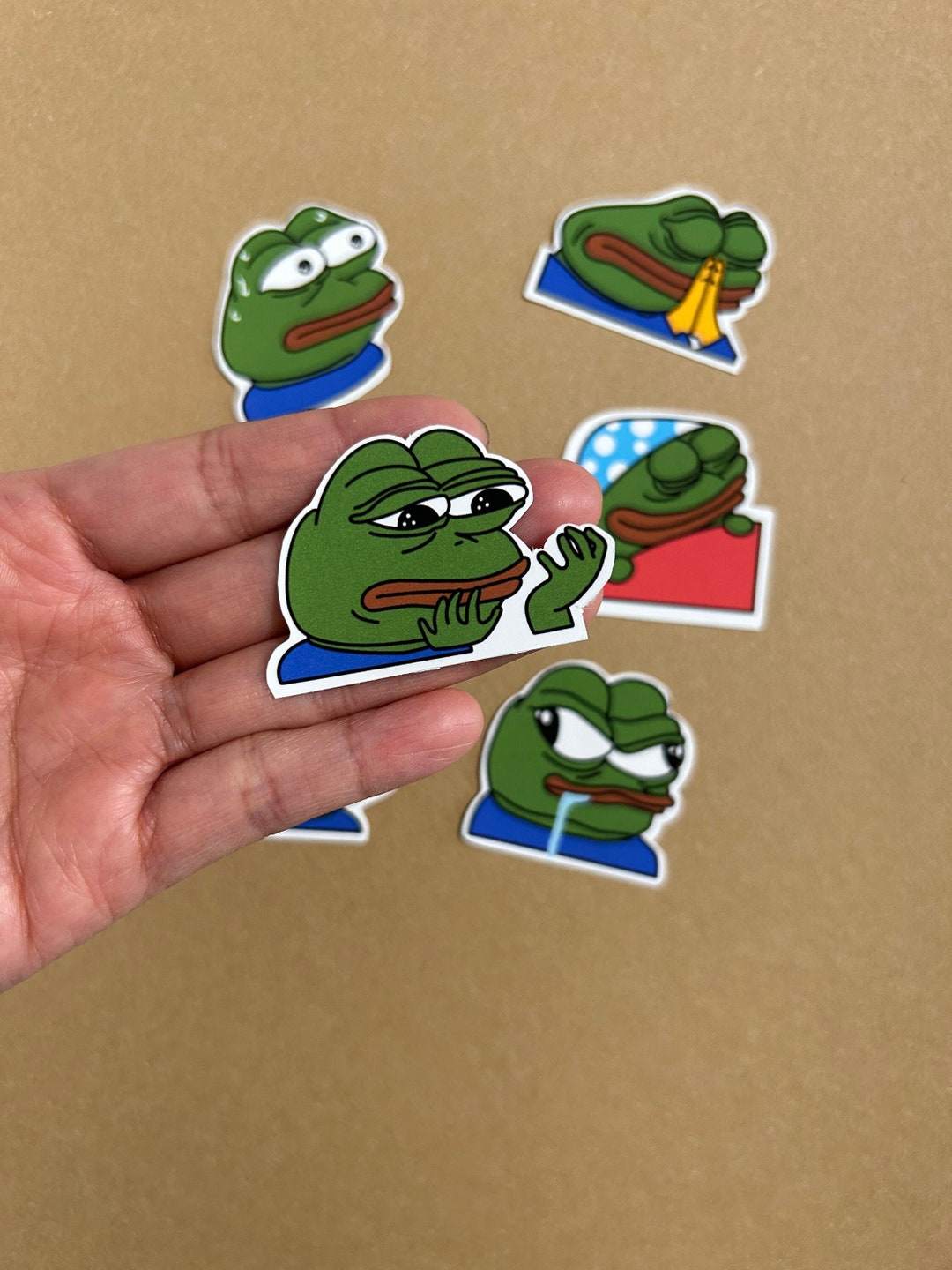 Pepe Frog Sticker I Vinyl Sticker I Meme Sticker I Twitch Etsy