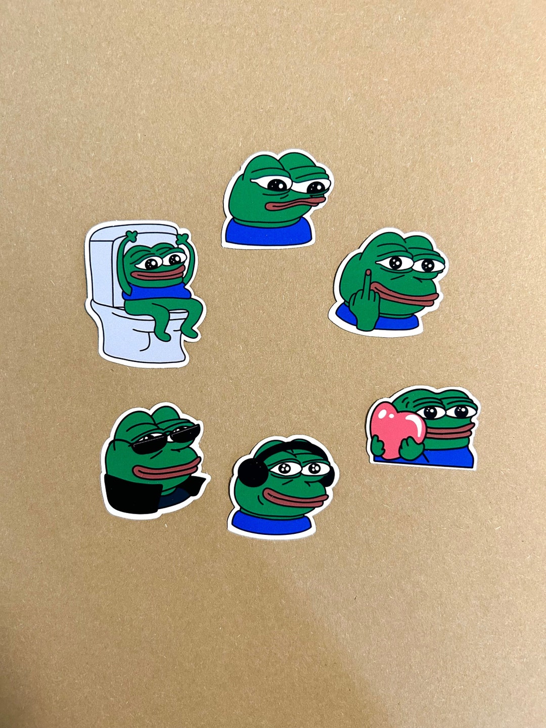 Frog Sticker Set Stickers Twitch Emote Sticker Bundle - Etsy