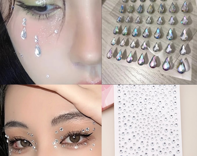 MGB Princess Gold and Iridescent Face Gems/party Gems/face Gems/party ...
