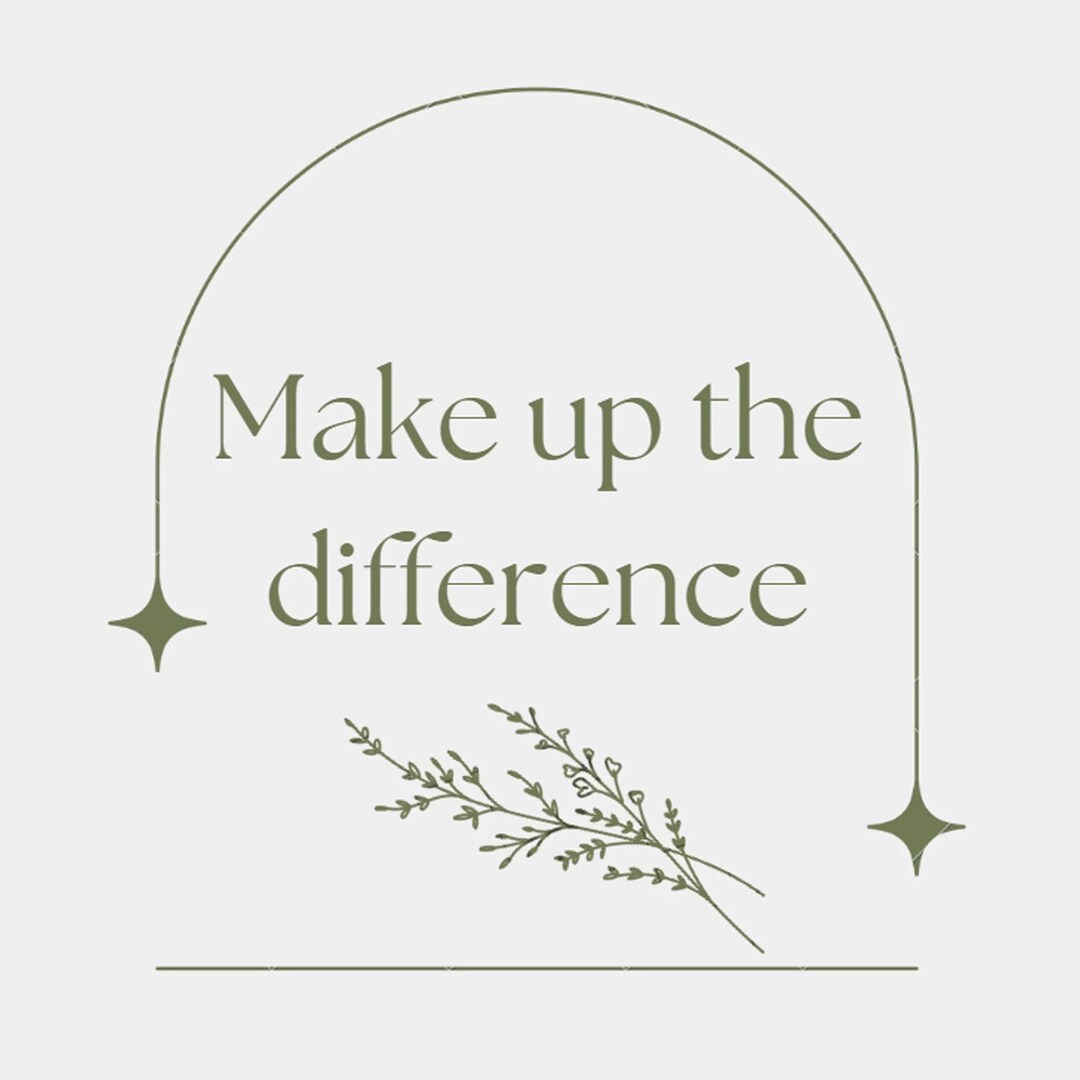 Make up the Difference - Etsy