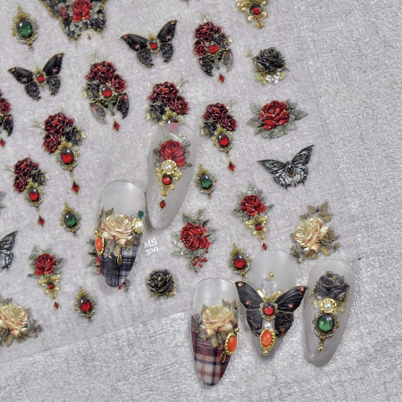 3d Gothic Stickers - Etsy UK