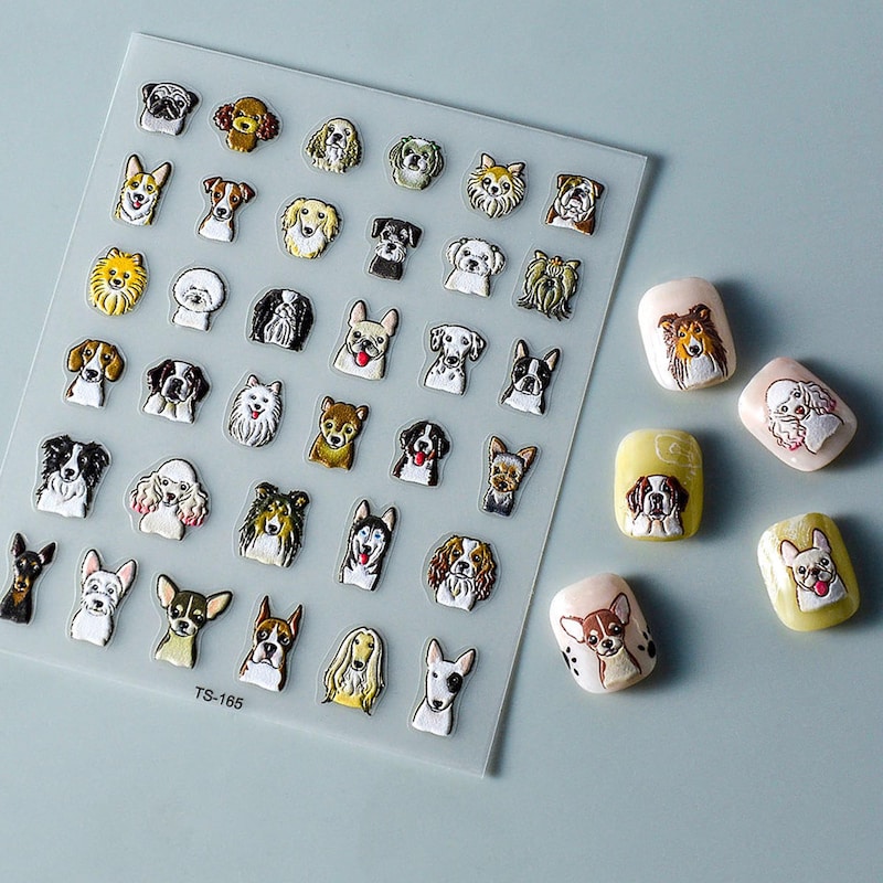 Dog Nails Designs - Etsy