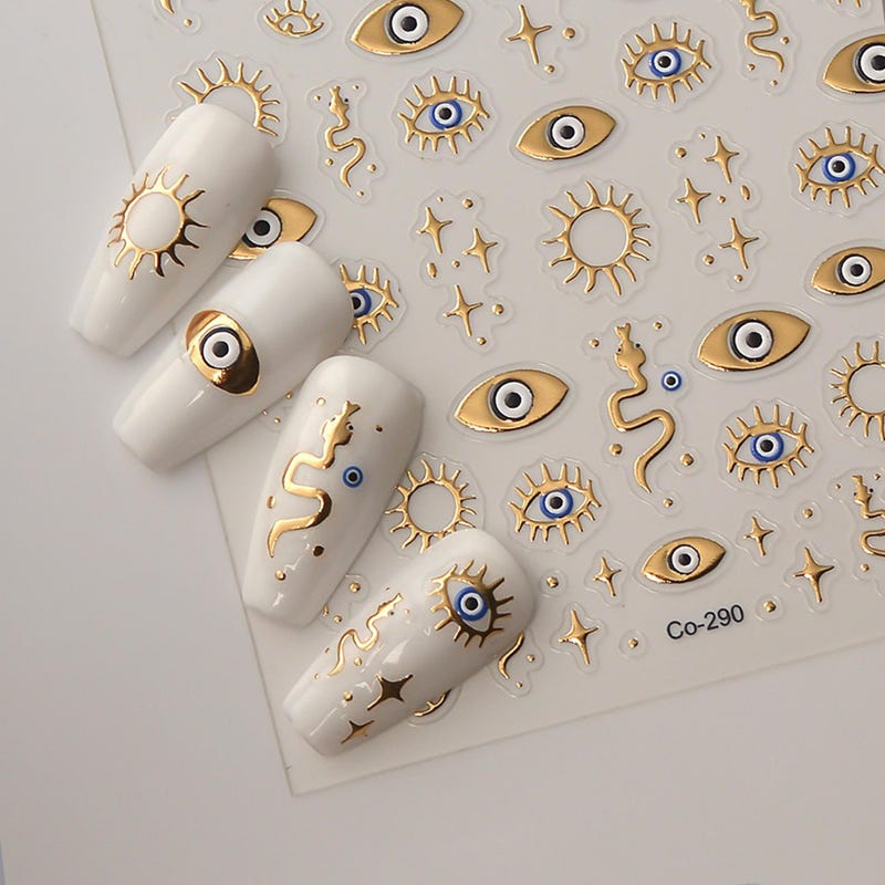 Evil Eye 5d Nail Stickers - Etsy