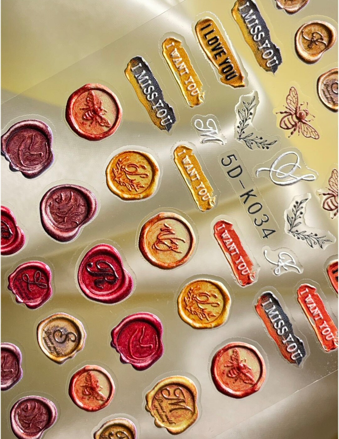 Wax Seal Label,sealing Wax Stickers,3d Stickers,reliefs Self Adhesive ...