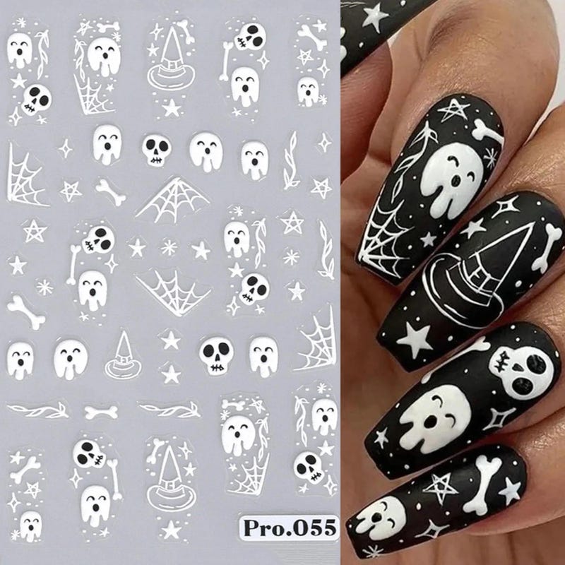 White Spooky Decals - Etsy UK