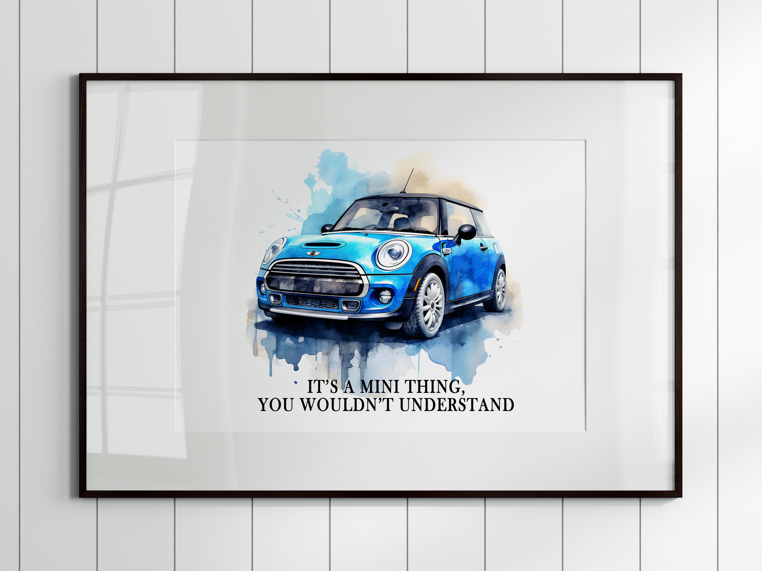 Bright Blue Mini Cooper S Vibrant Clip Art 5 Quotes - Etsy