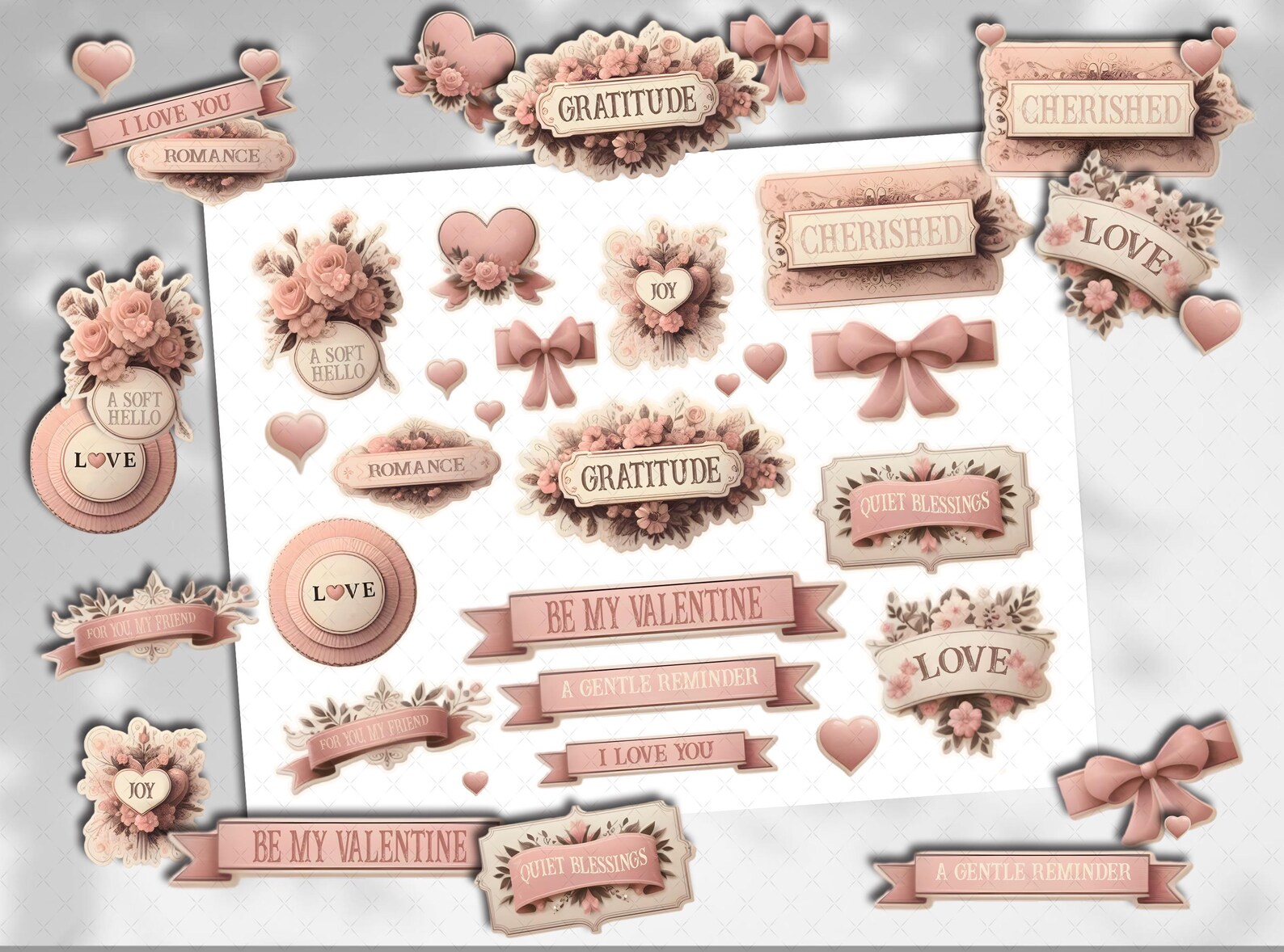 Love & Romance Ephemera: Printable Vintage Shabby Chic Labels, Fussy ...