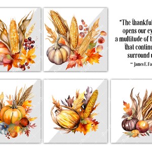 Thanksgiving Clip Art: Fall Harvest PNG Graphics (digital Download) - Etsy
